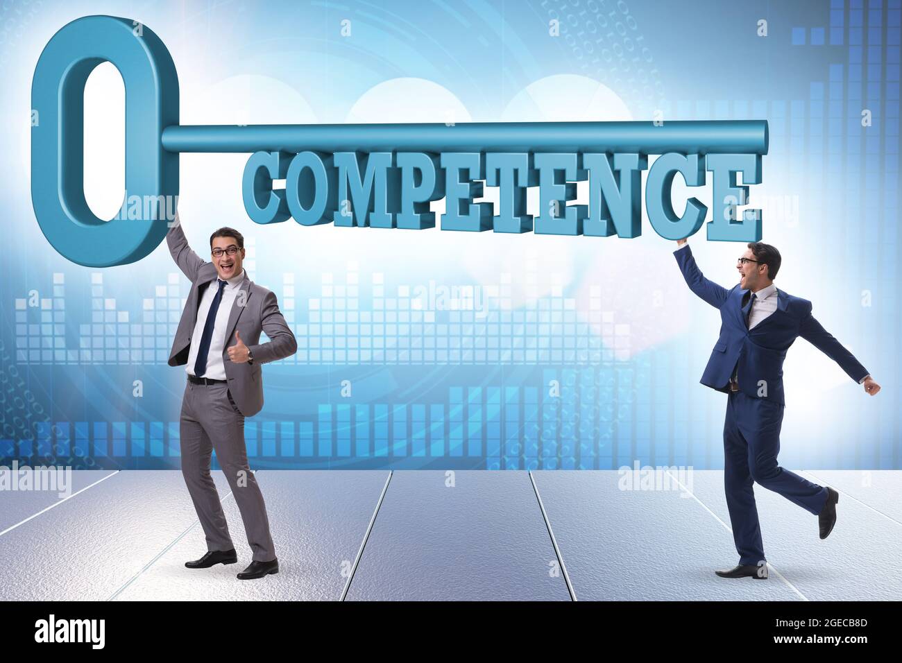 Experience and competence concept with the key Stock Photo - Alamy