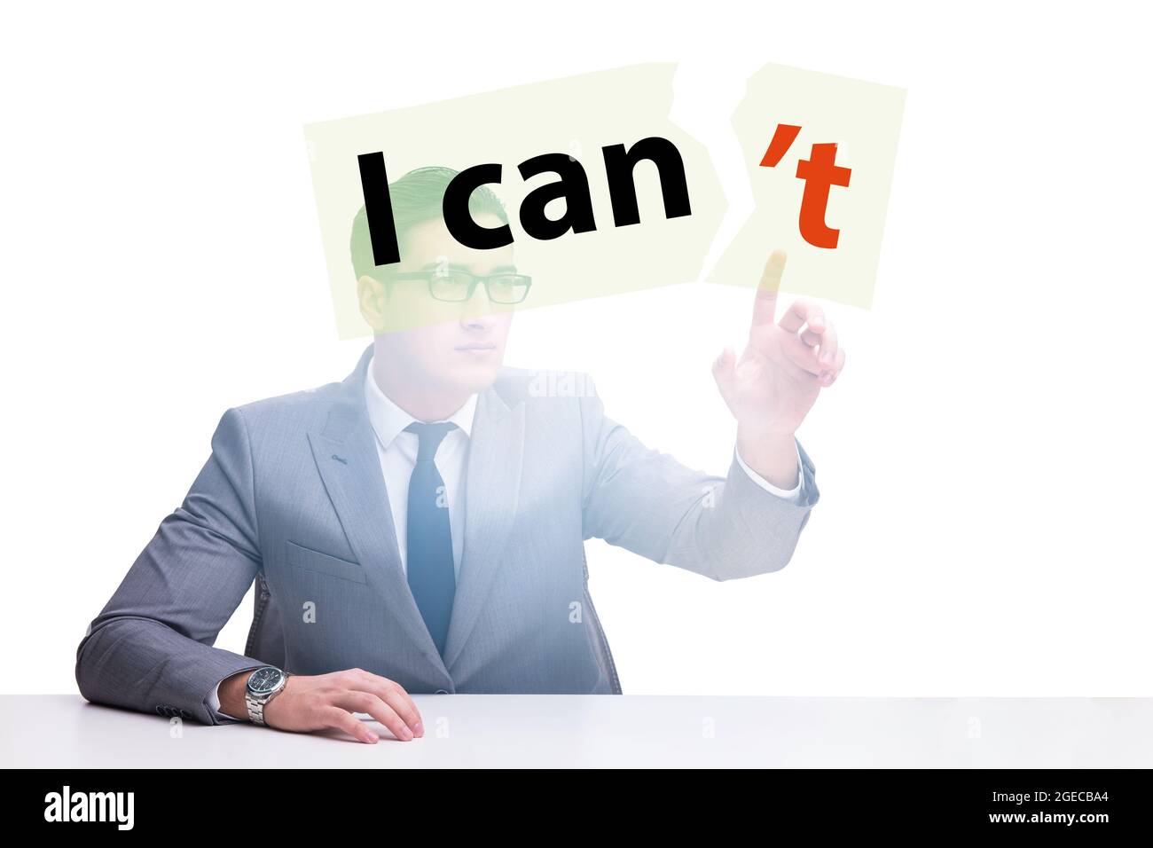 Concept of the can and cant Stock Photo - Alamy