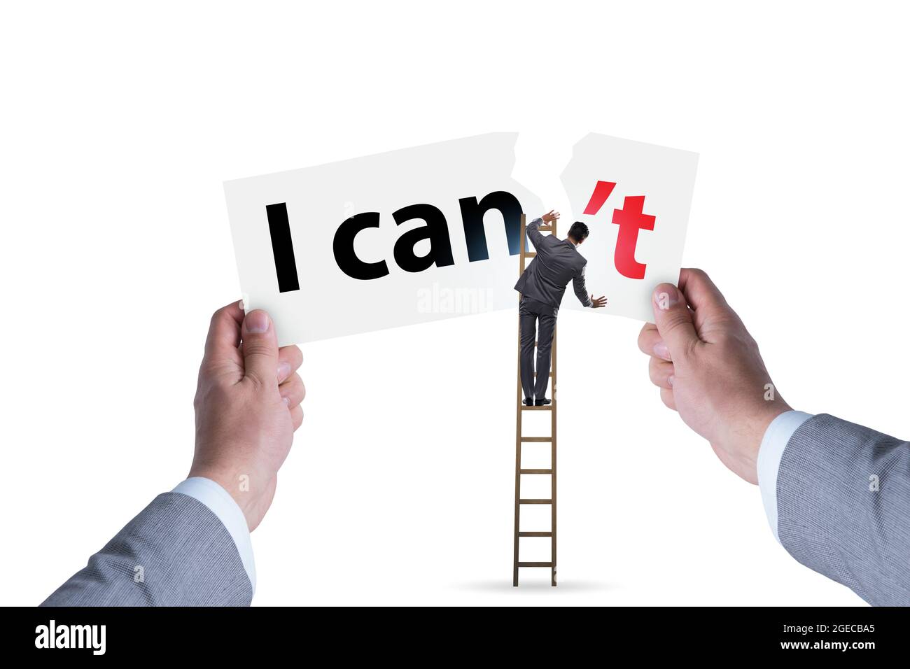 Concept of the can and cant Stock Photo - Alamy