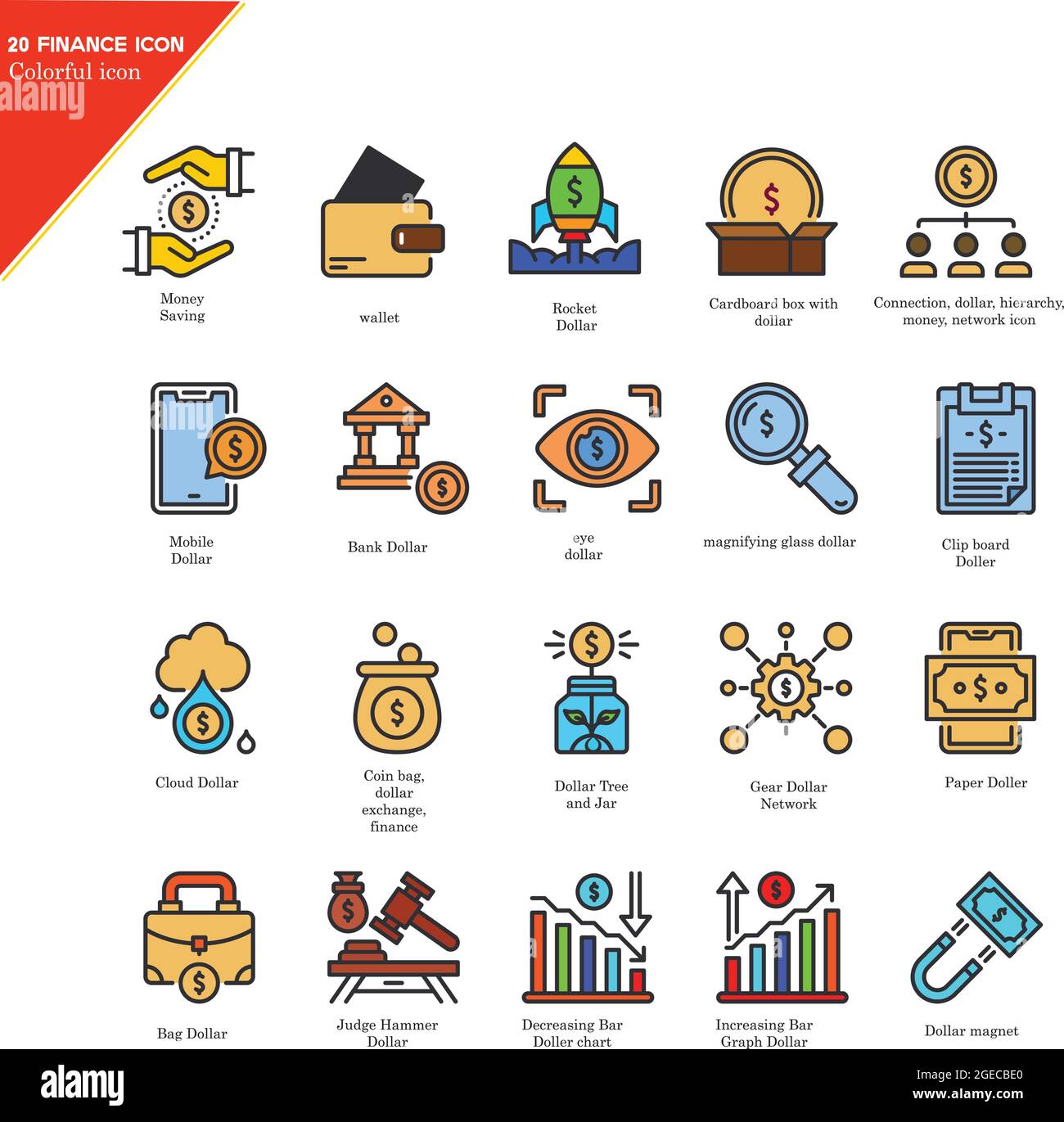 2O set of finance vector illustration icon Stock Vector Image & Art - Alamy
