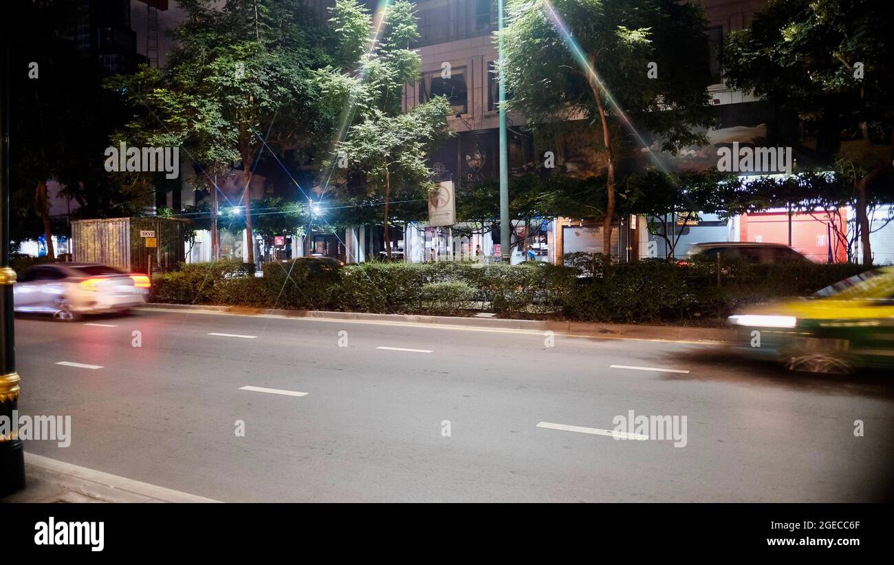 Sukhumvit Road Nana Area Night Bangkok Thailand Stock Photo - Alamy