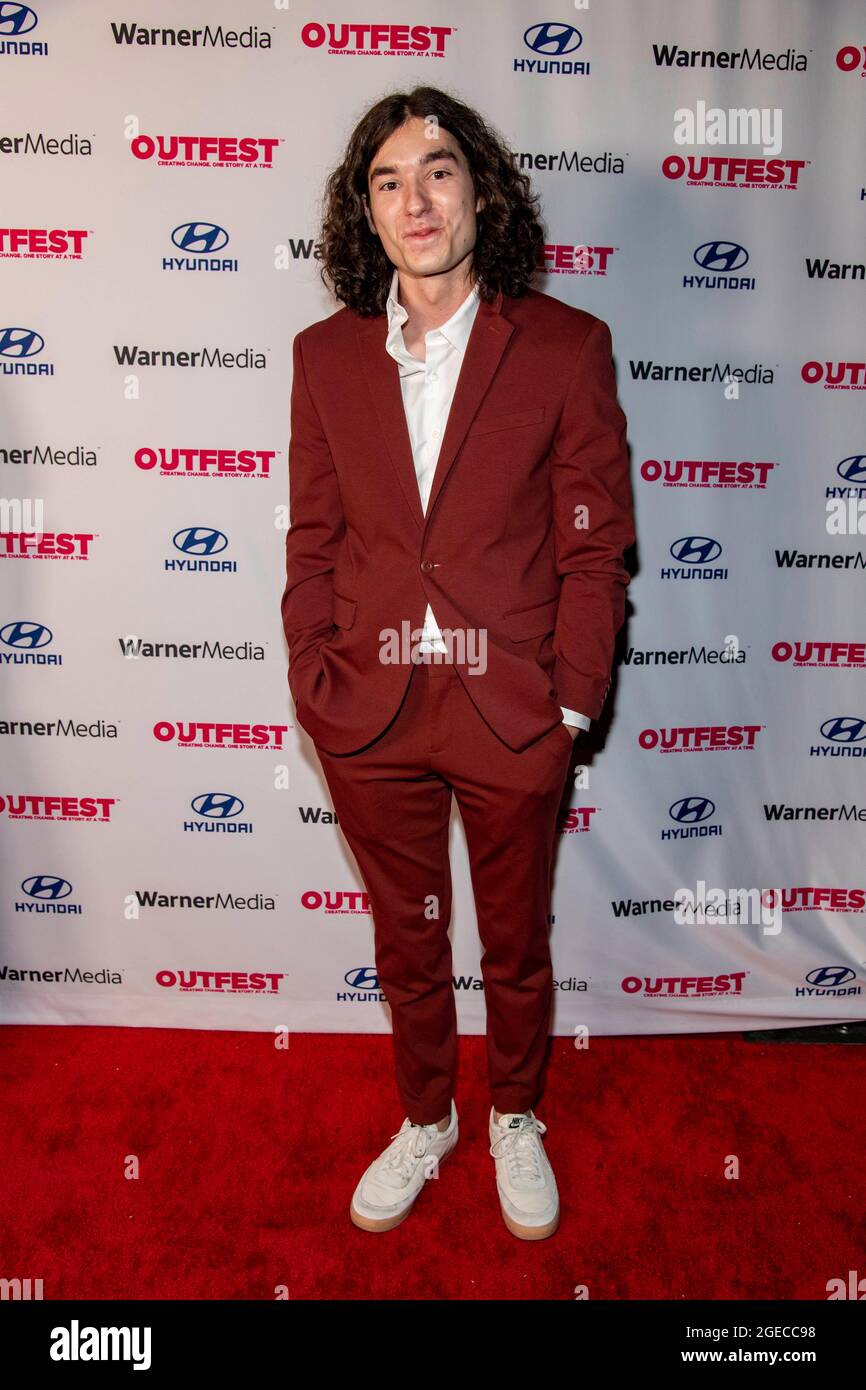 Los Angeles, USA. 18th Aug 2021. Max Christofferson attends Outfest ...