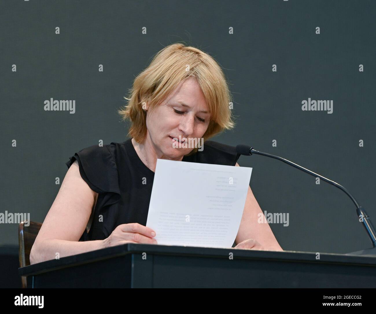 Neuhardenberg, Germany. 15th Aug, 2021. Corinna Harfouch, actress and ...