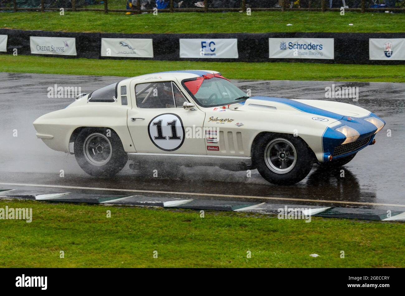 Chevrolet Corvette Sting Ray classic, vintage racing car competing in ...