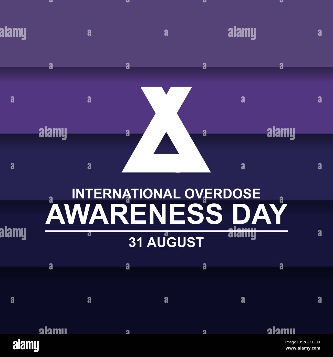 International Overdose Awareness Day paper cut background vector ...