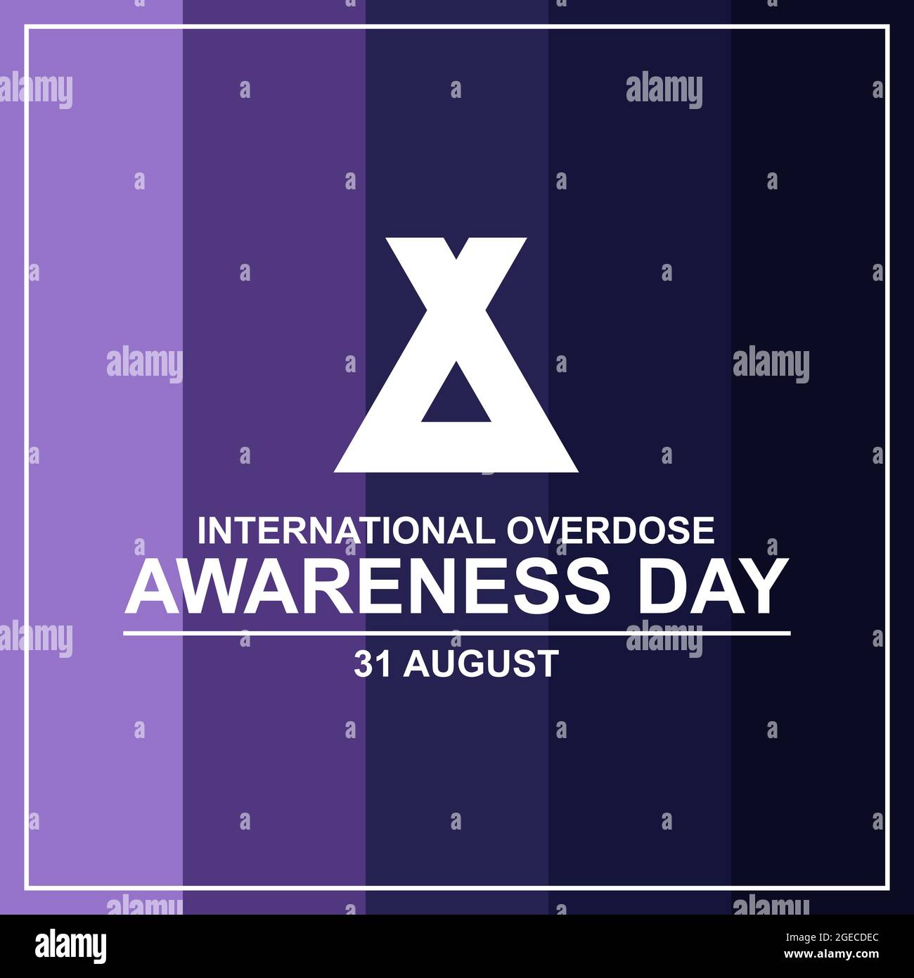 International Overdose Awareness Day template background vector. vector ...