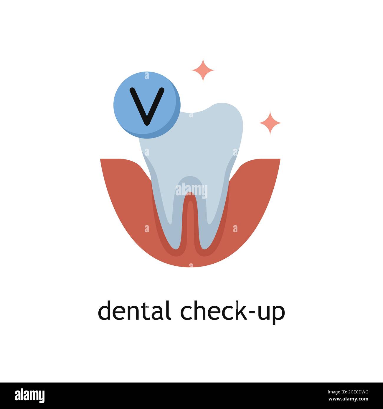 Vector flat illustration of a dental check-up Stock Vector Image & Art ...