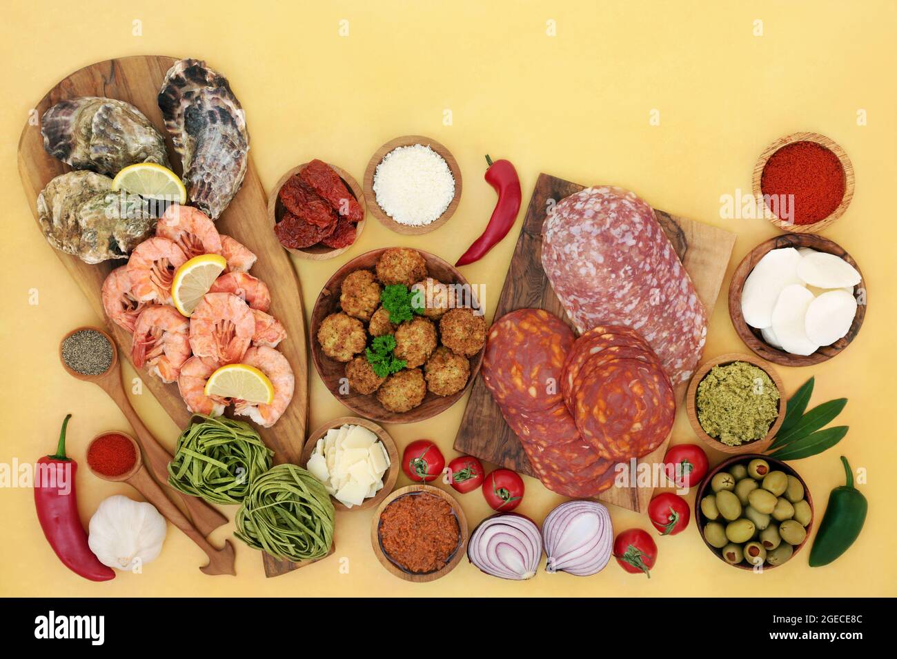 Healthy food for Italian Mediterranean diet concept with meat ...