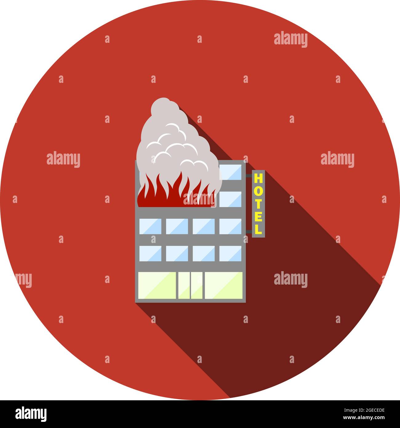 Hotel fire damage Stock Vector Images - Alamy