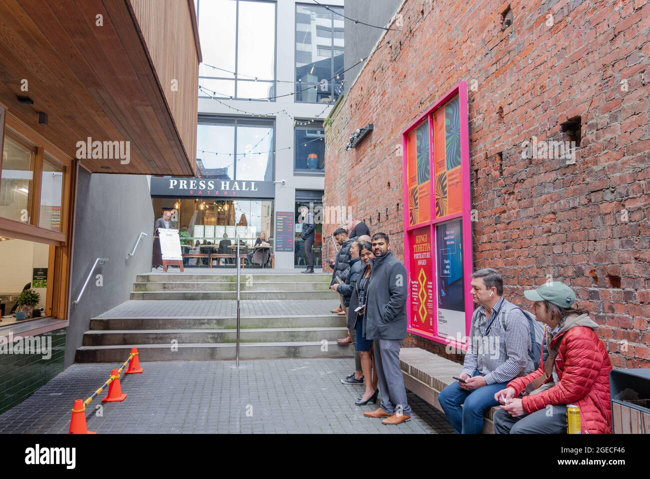 Wellington New Zealand - July 29 2021; Diminishing architectural ...