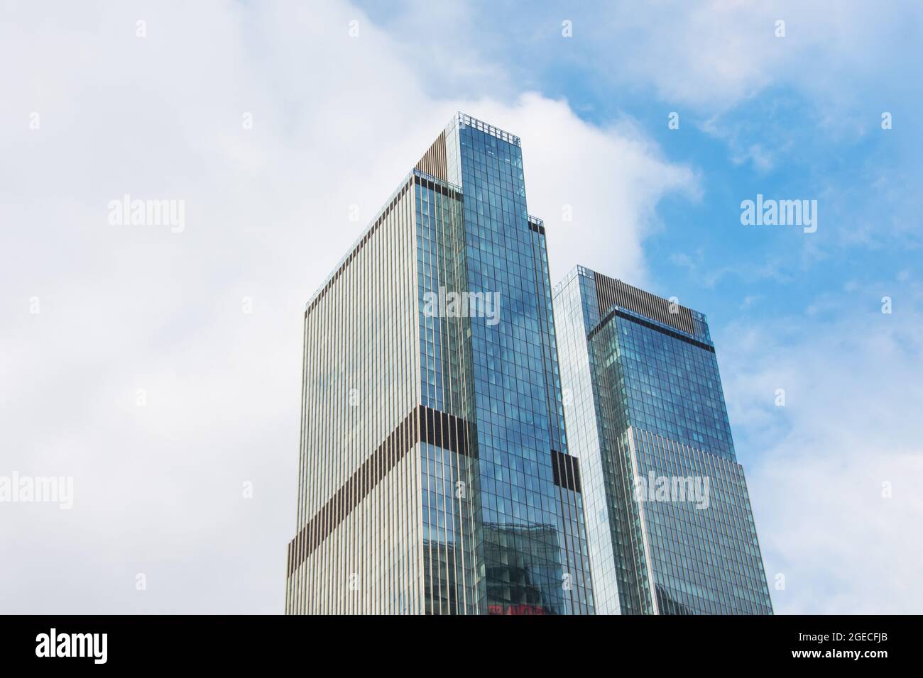 High building office skyscraper on sky Stock Photo - Alamy