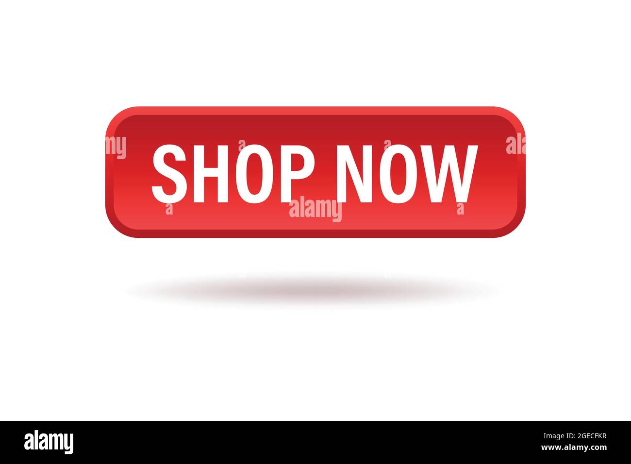 Shop now text on red button icon vector for graphic design, logo, web ...