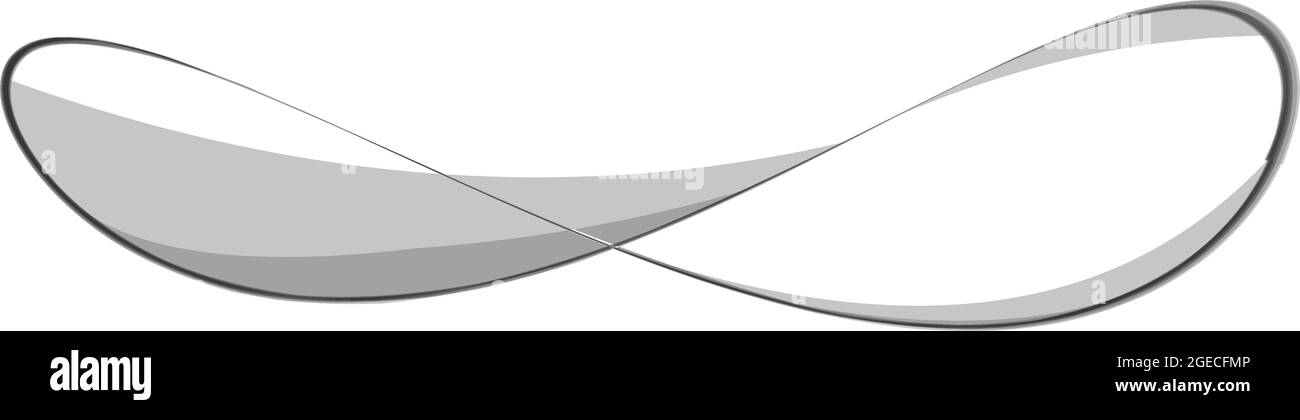 Infinity symbol of multiple thin black lines. Concept of infinite ...