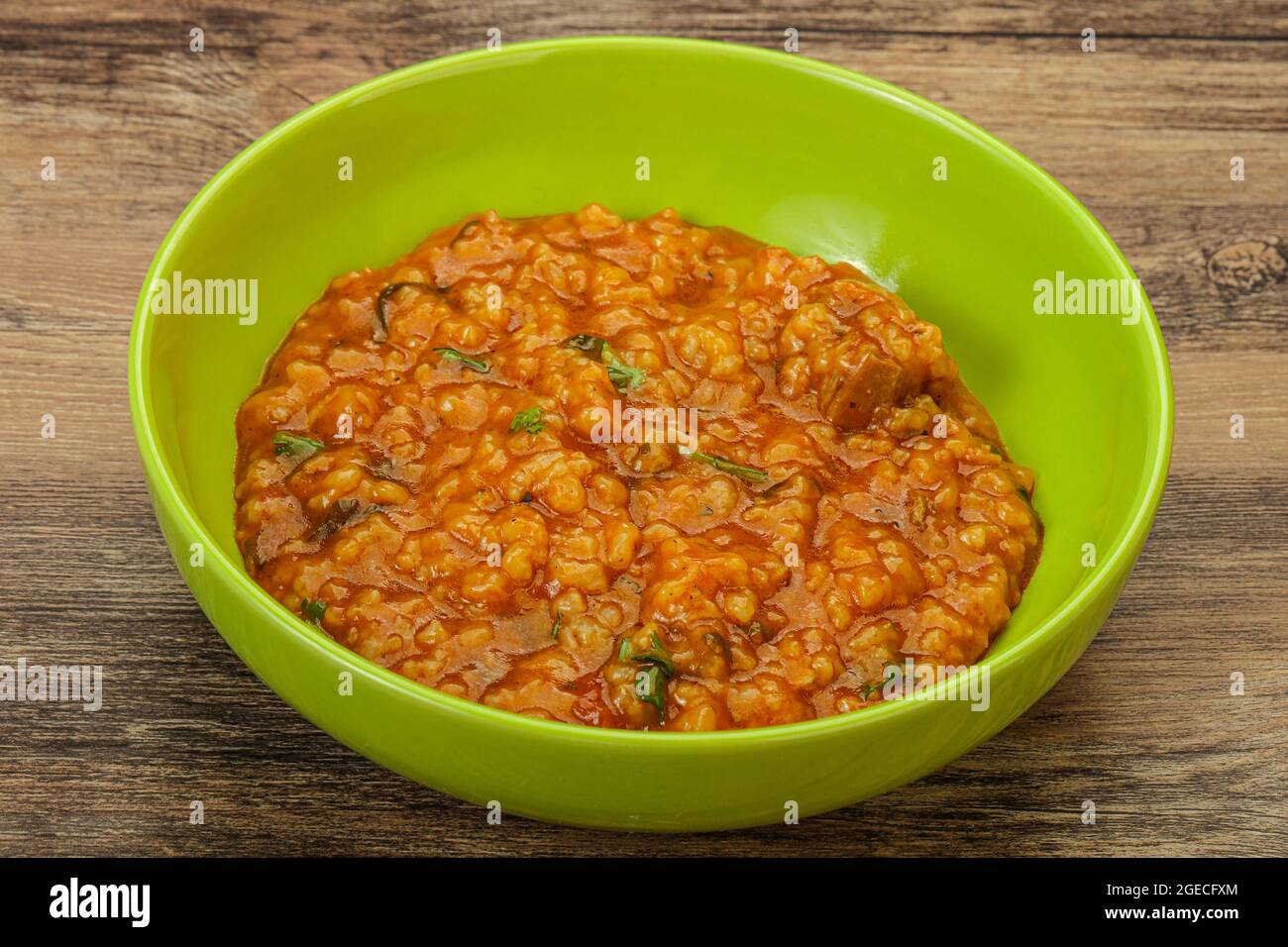 Traditional Georgian Kharcho soup with meat and spices Stock Photo - Alamy