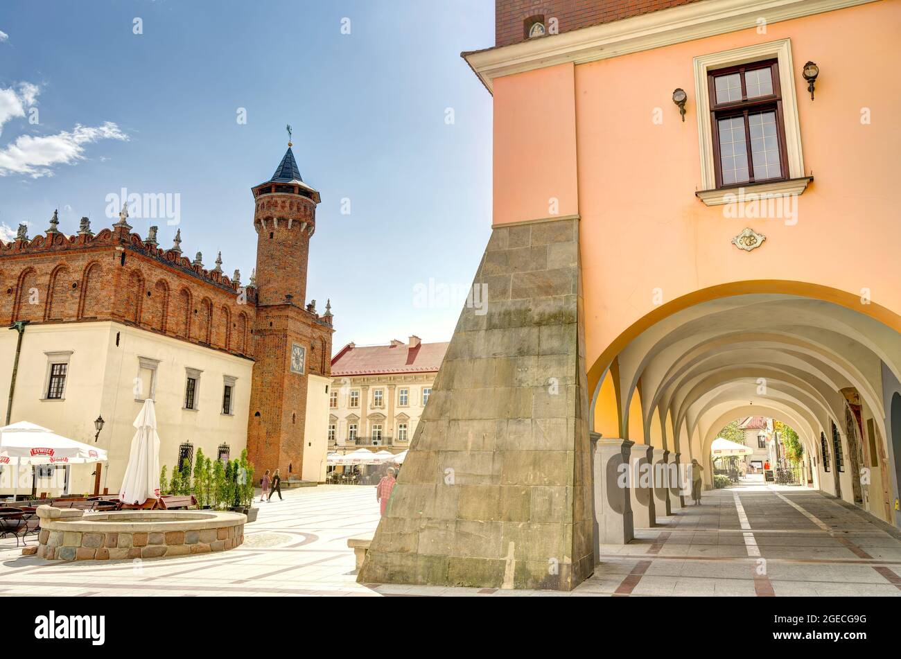 Tarnow, Poland, Historical center, HDR Image Stock Photo - Alamy