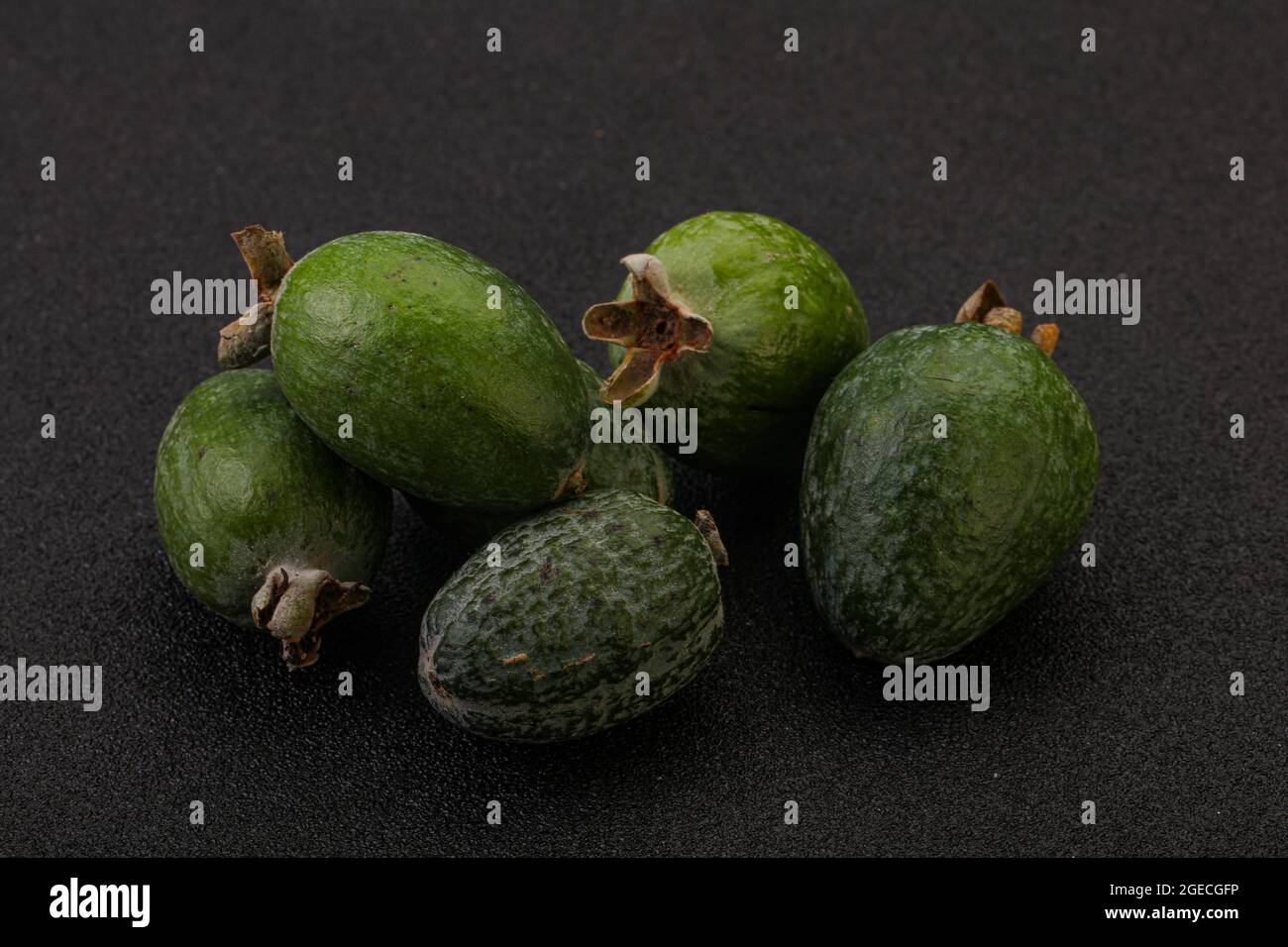 Tropical green sweet organic fruit Feijoa Stock Photo - Alamy