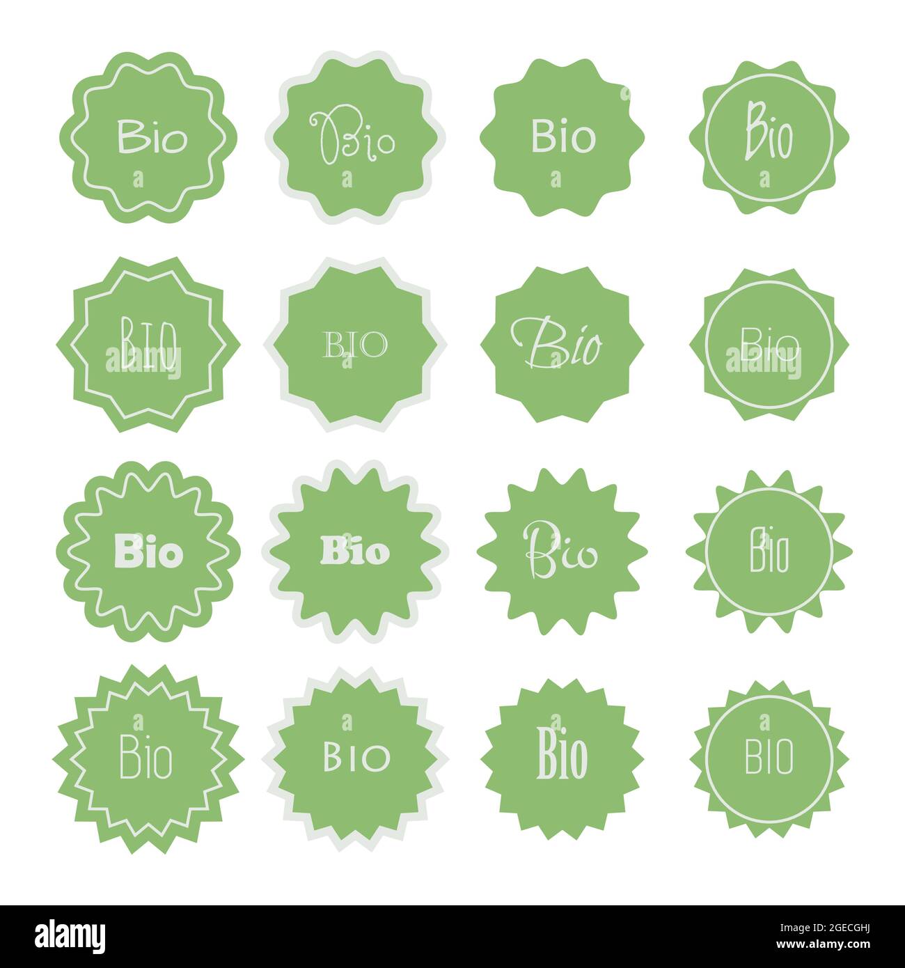 Bio stickers. Banner for bioproducts made of biological resources in ...