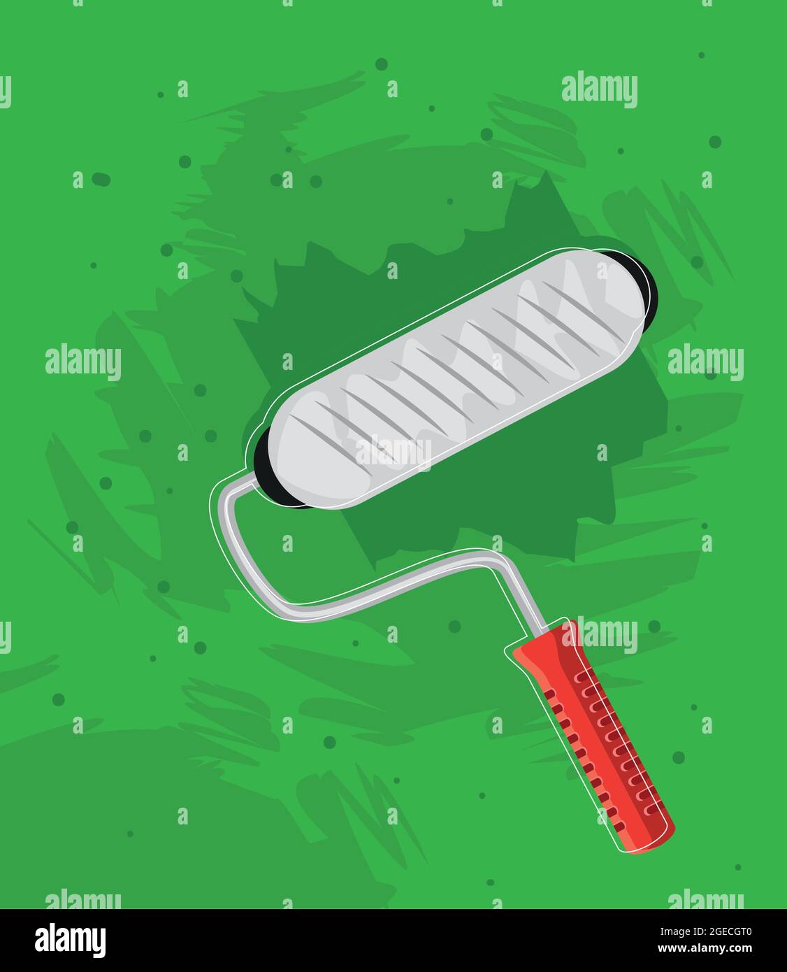 paint roller color Stock Vector Image & Art - Alamy