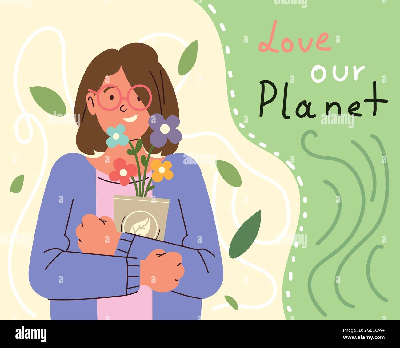 love our planet Stock Vector Image & Art - Alamy