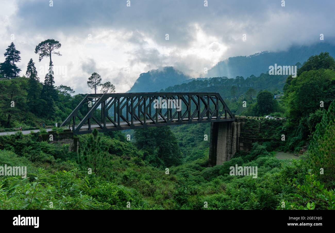 Beautiful iron bridge in Uttarakhand, India Stock Photo - Alamy