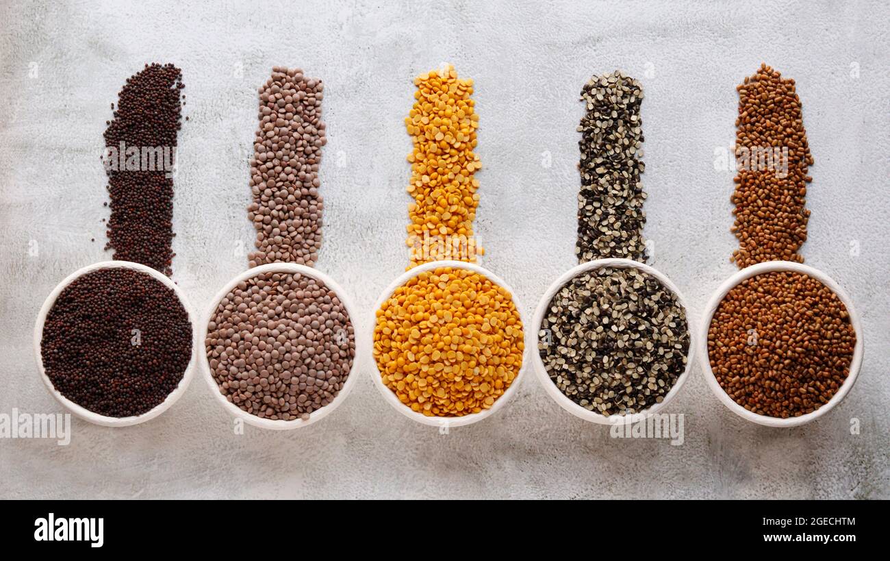 Split black gram, split bengal gram, turkish gram, dew gram, whole ...