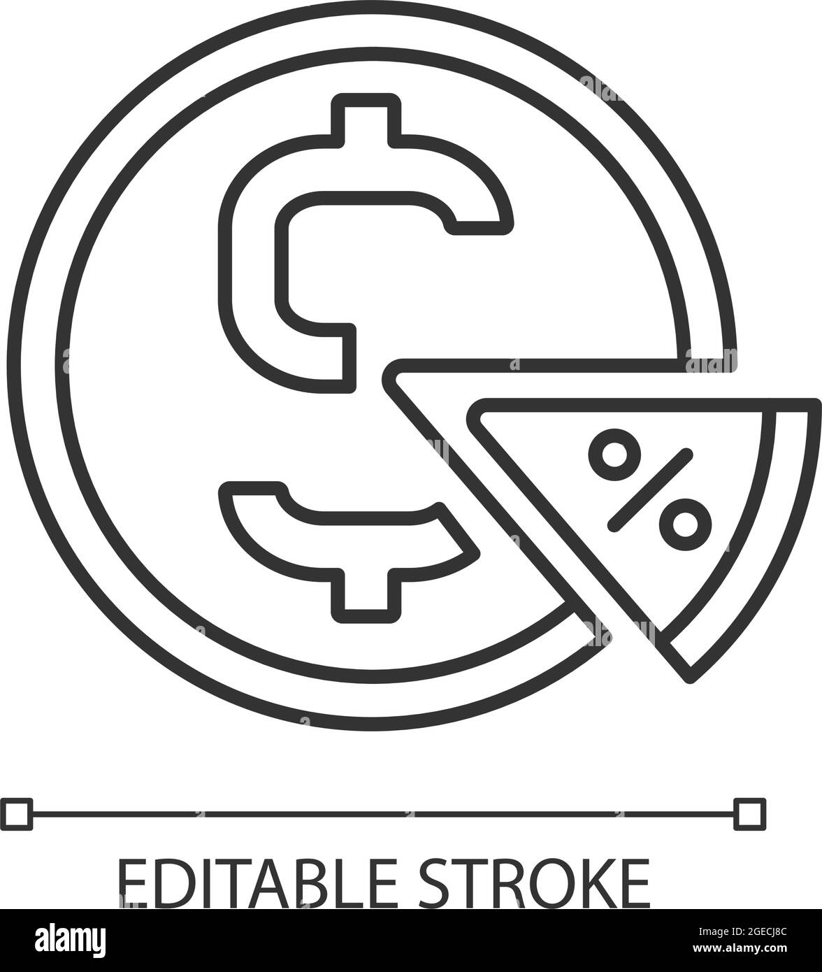 Taxation linear icon Stock Vector Image & Art - Alamy