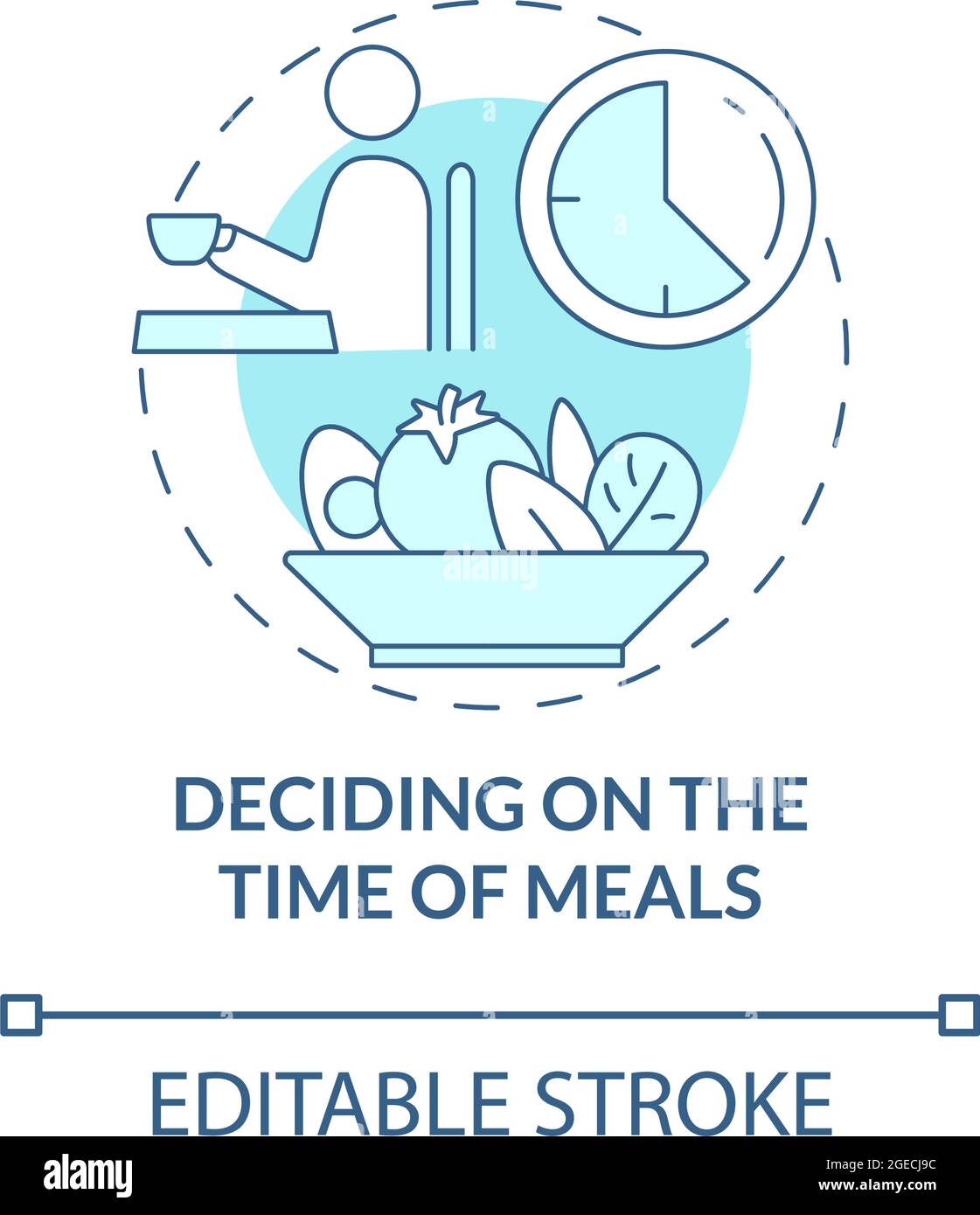 Digestive meal Stock Vector Images - Alamy