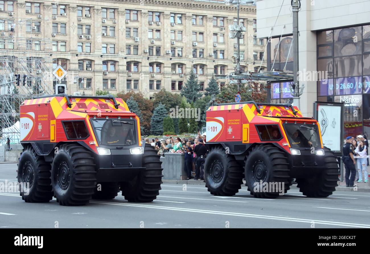 KYIV, UKRAINE - AUGUST 18, 2021 - SHERP ATVs of the State Emergency ...