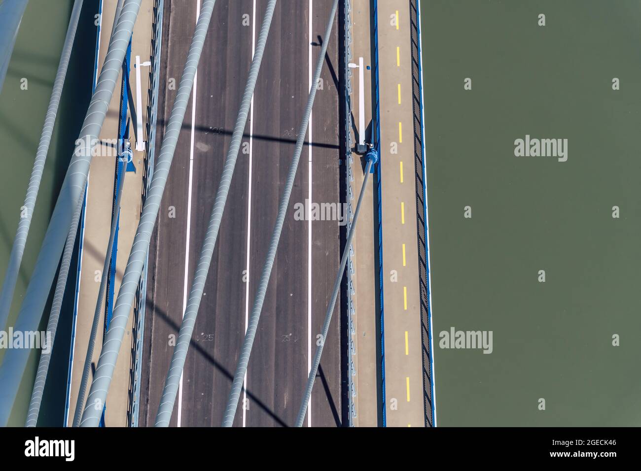 New Monostor bridge over Danube in Komarom Hungary Komarno Slovakia ...