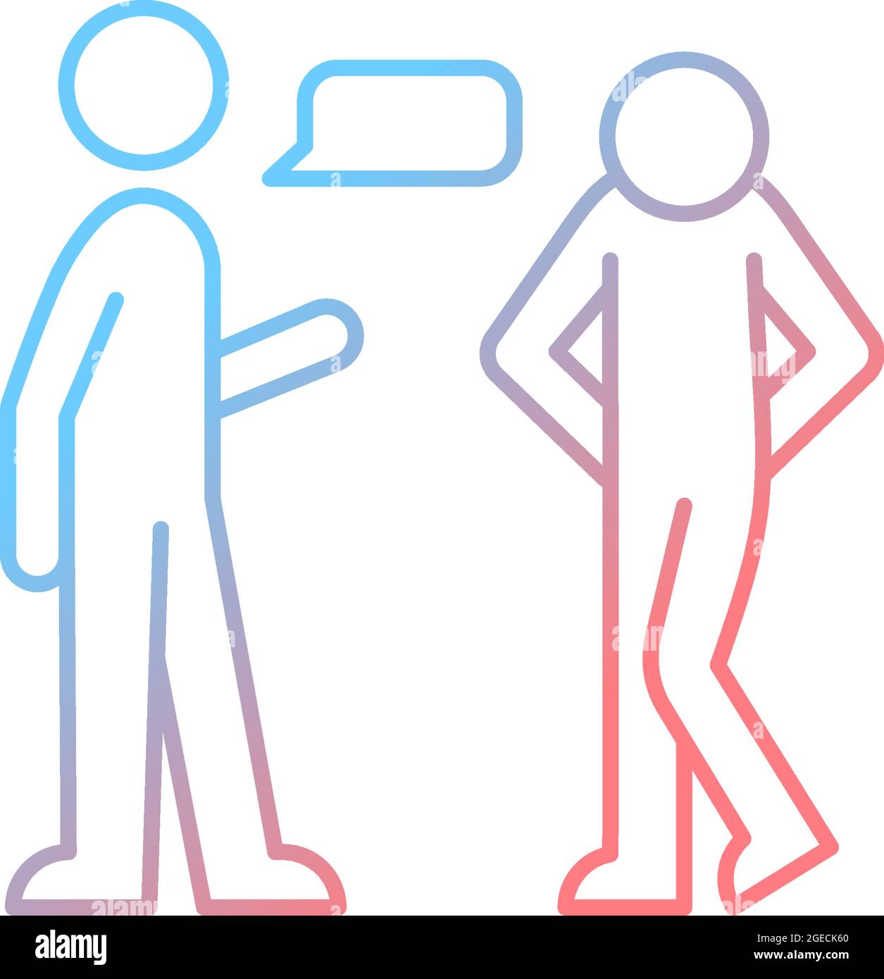 Psychological barriers gradient linear vector icon Stock Vector Image ...