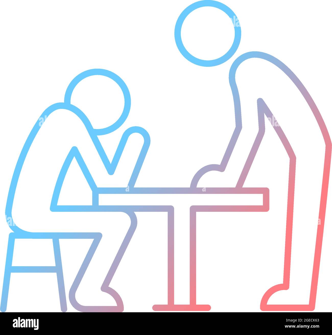 Simple line drawing showing person Stock Vector Images - Alamy