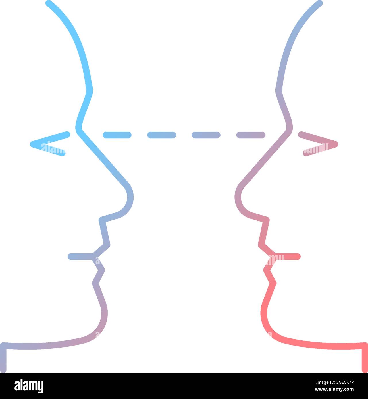 Eye contact gradient linear vector icon Stock Vector Image & Art - Alamy