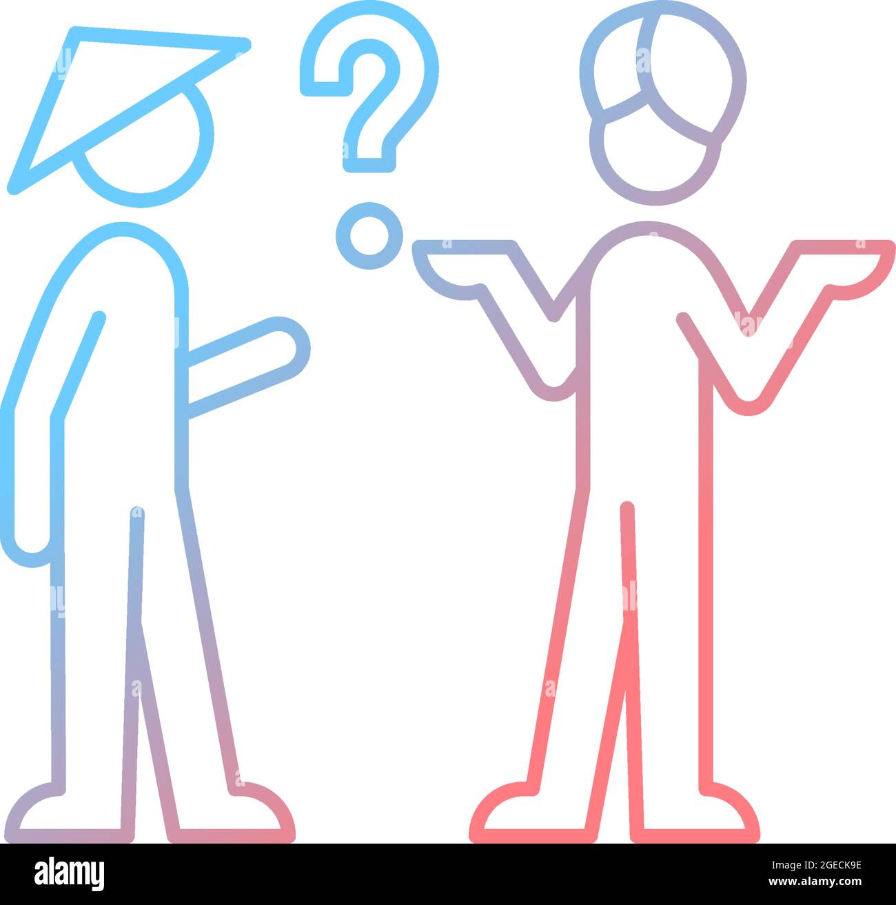 Cultural barriers gradient linear vector icon Stock Vector Image & Art ...