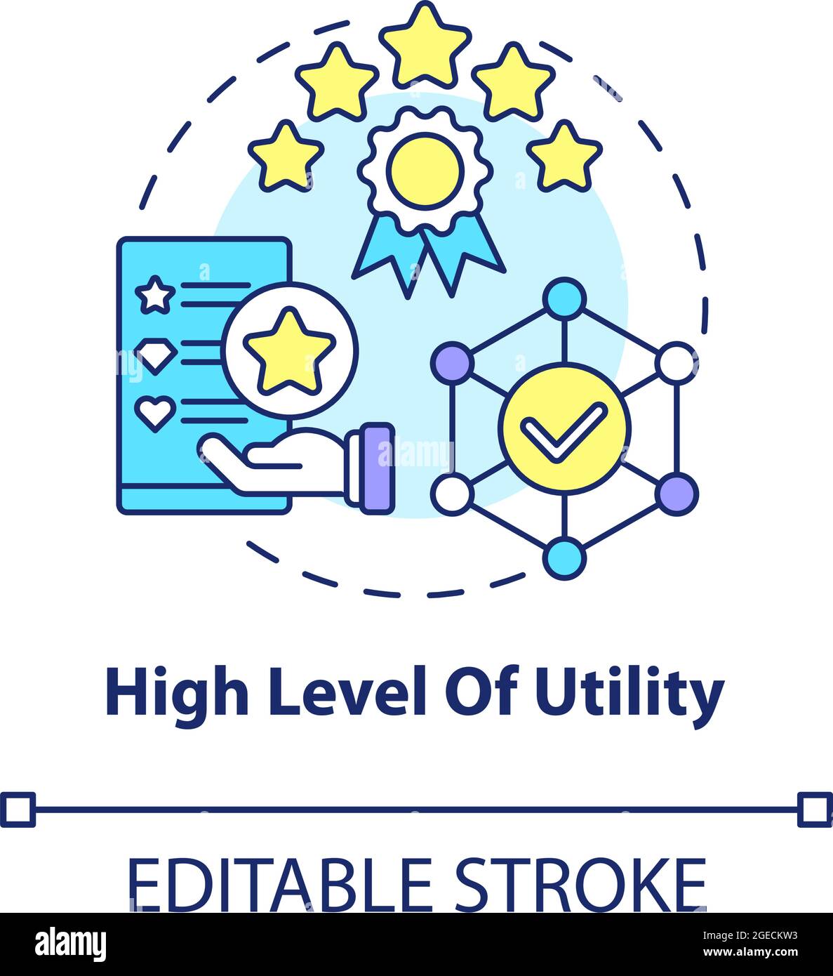 High utility level concept icon Stock Vector Image & Art - Alamy