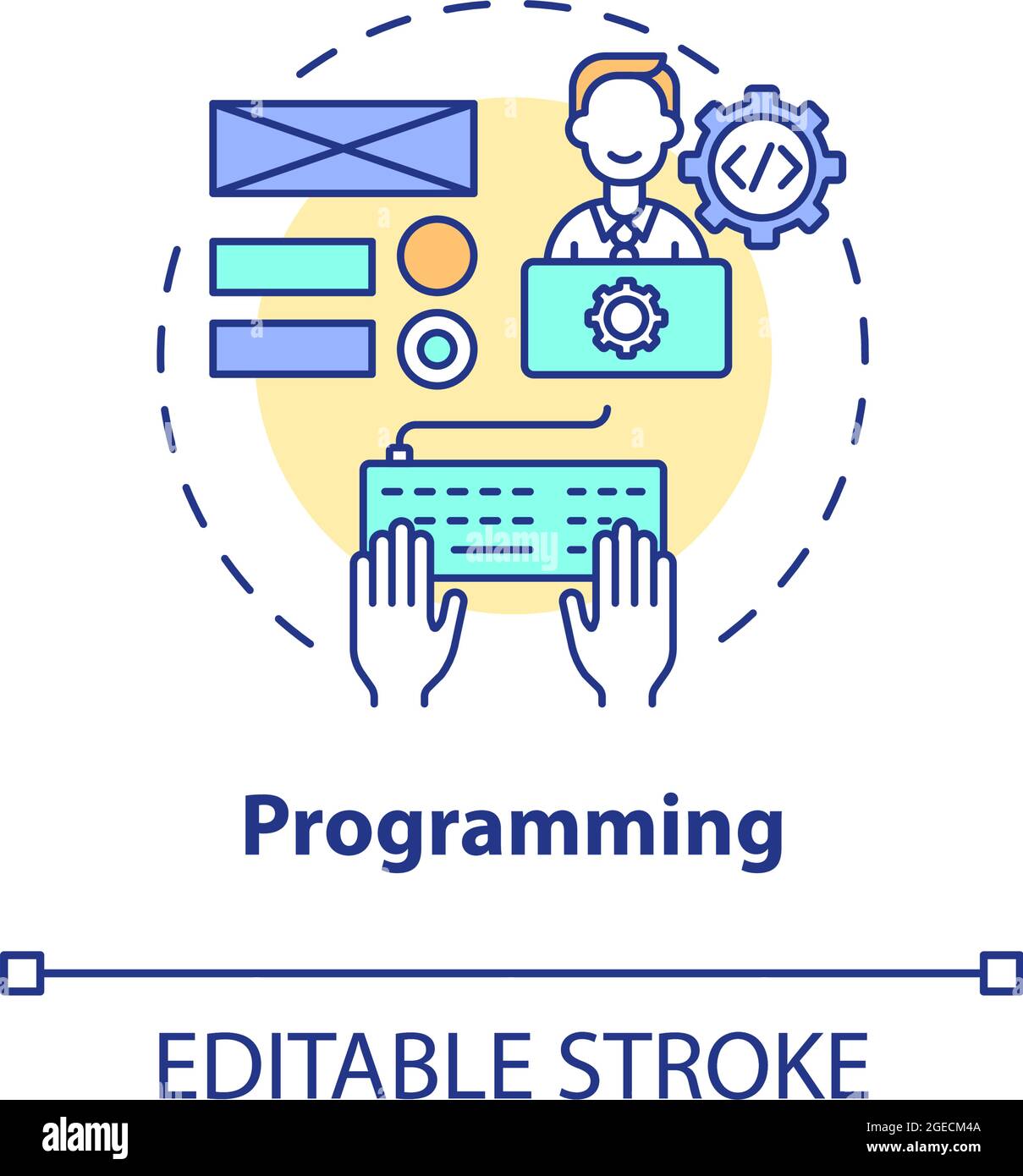 Programming concept icon Stock Vector Image & Art - Alamy Programming concept icon Stock Vector Image & Art - Alamy
