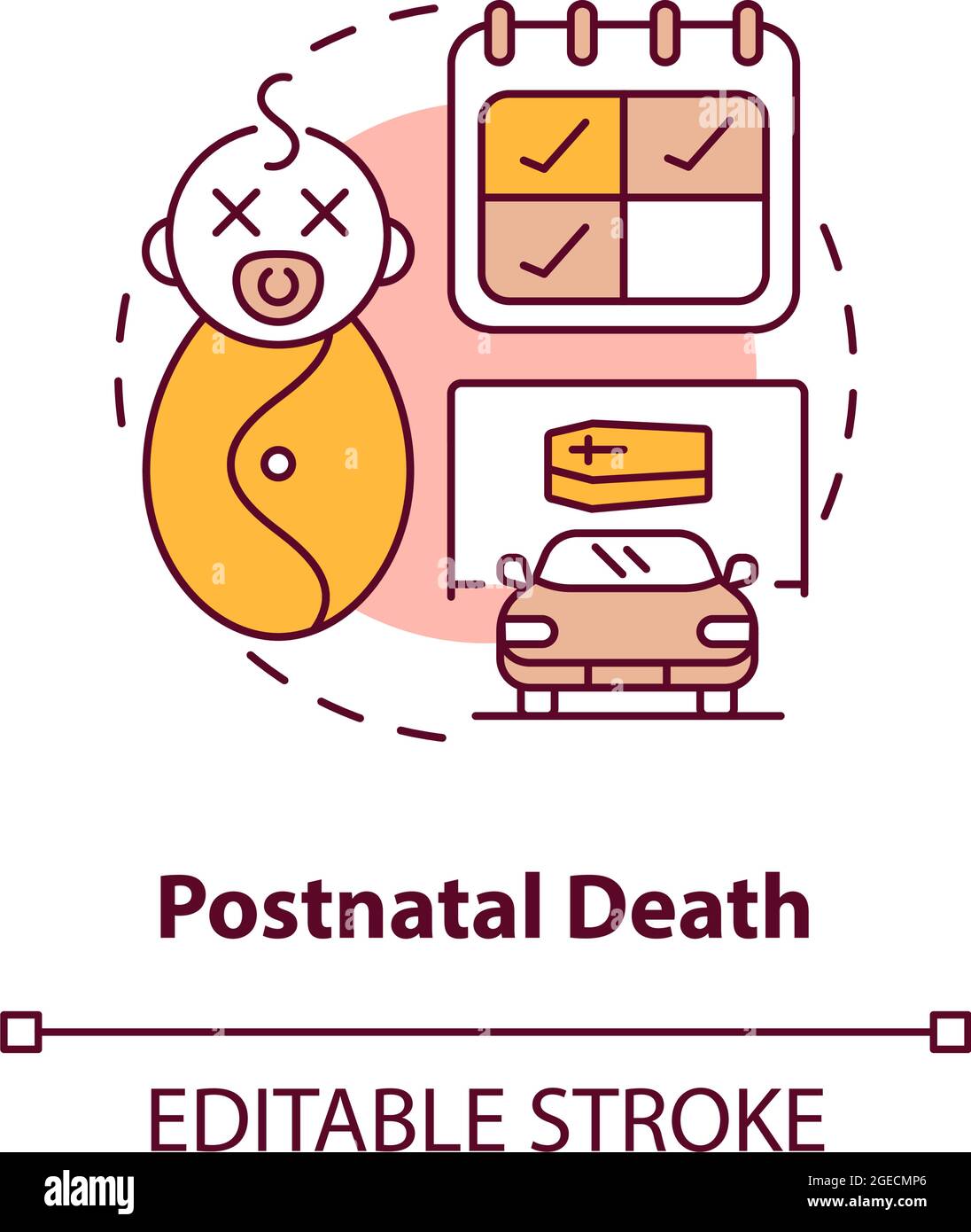 Birth to death graphic Cut Out Stock Images & Pictures - Alamy