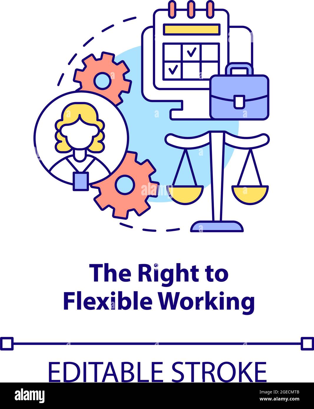 Right to flexible working concept icon Stock Vector Image & Art - Alamy