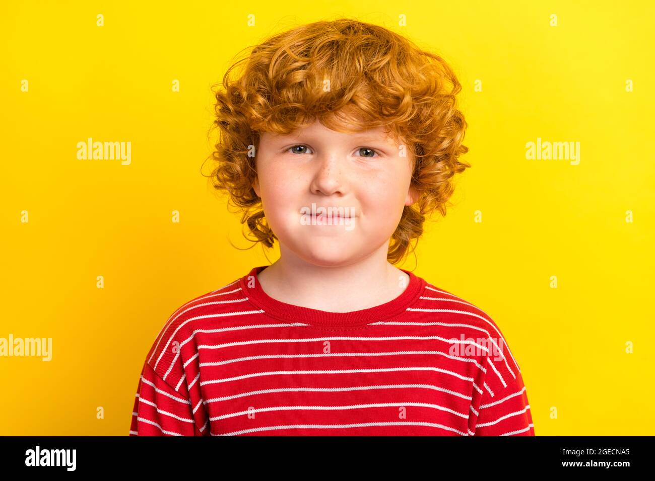 Photo of young cheerful happy positive little boy smile good mood enjoy ...