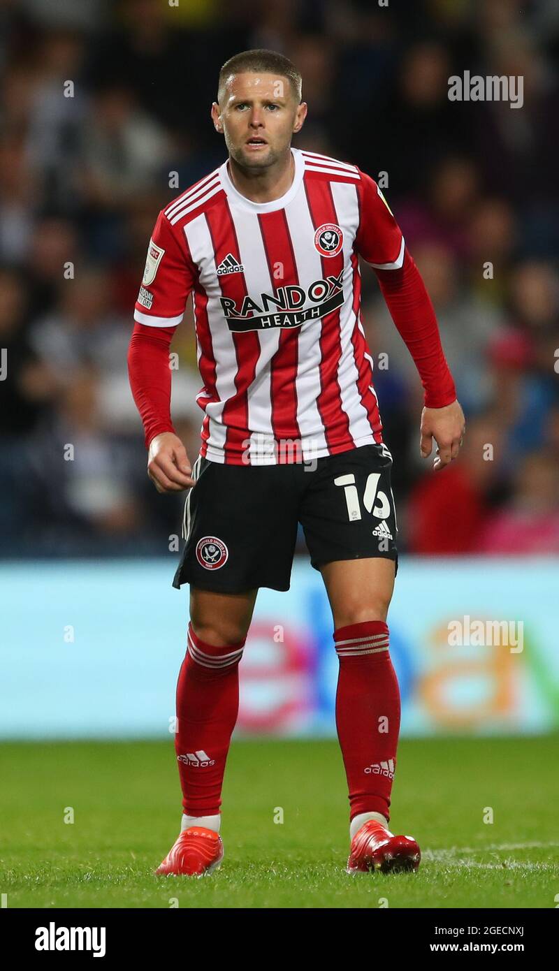 West Bromwich, England, 18th August 2021. Oliver Norwood of Sheffield ...