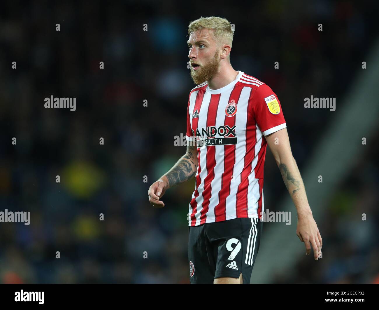 West Bromwich, England, 18th August 2021. Oli McBurnie of Sheffield Utd ...