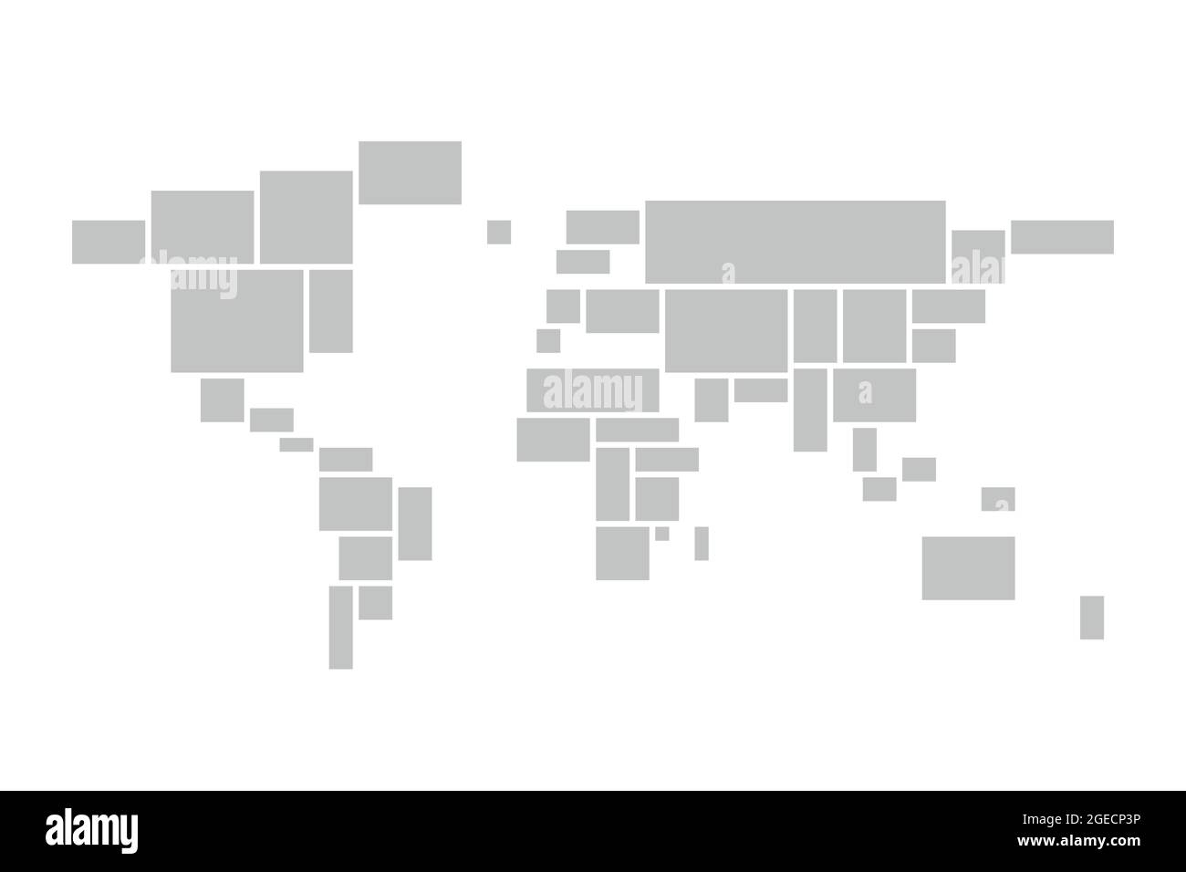 Photo frame collage theme in a shape of World map. Mood board mosaic ...