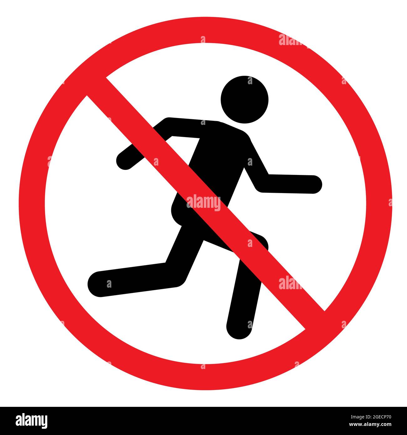 no running on white background. do not run sign. no run symbol. running ...