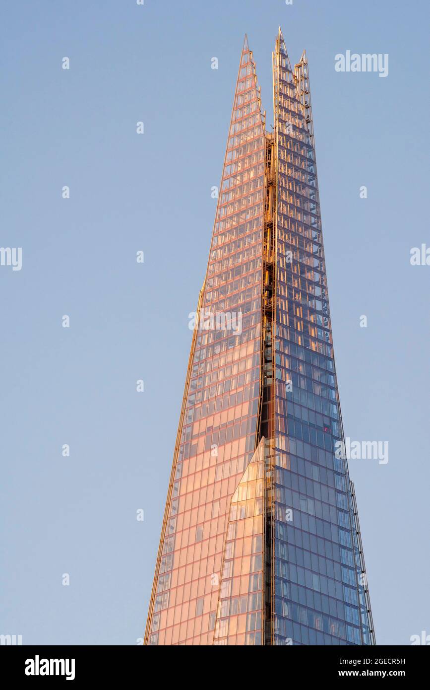 Warm morning light on the Shard in London, England UK Stock Photo - Alamy