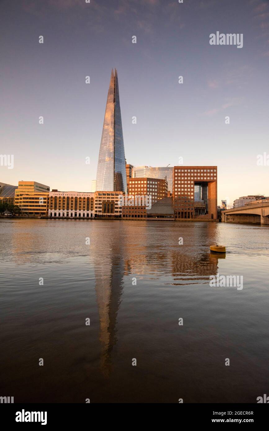 Warm morning light on the Shard in London, England UK Stock Photo - Alamy