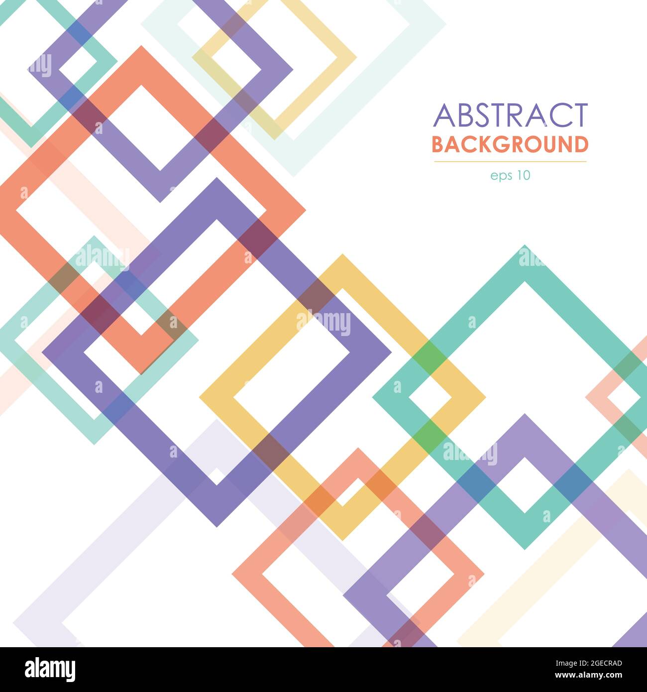 Abstract transparent colorful frames. Vector background Stock Vector ...