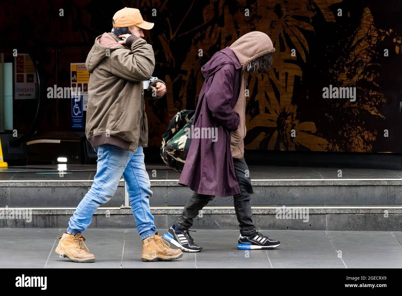 Melbourne, Australia, 25 August, 2020. Melbourne's homeless have been ...