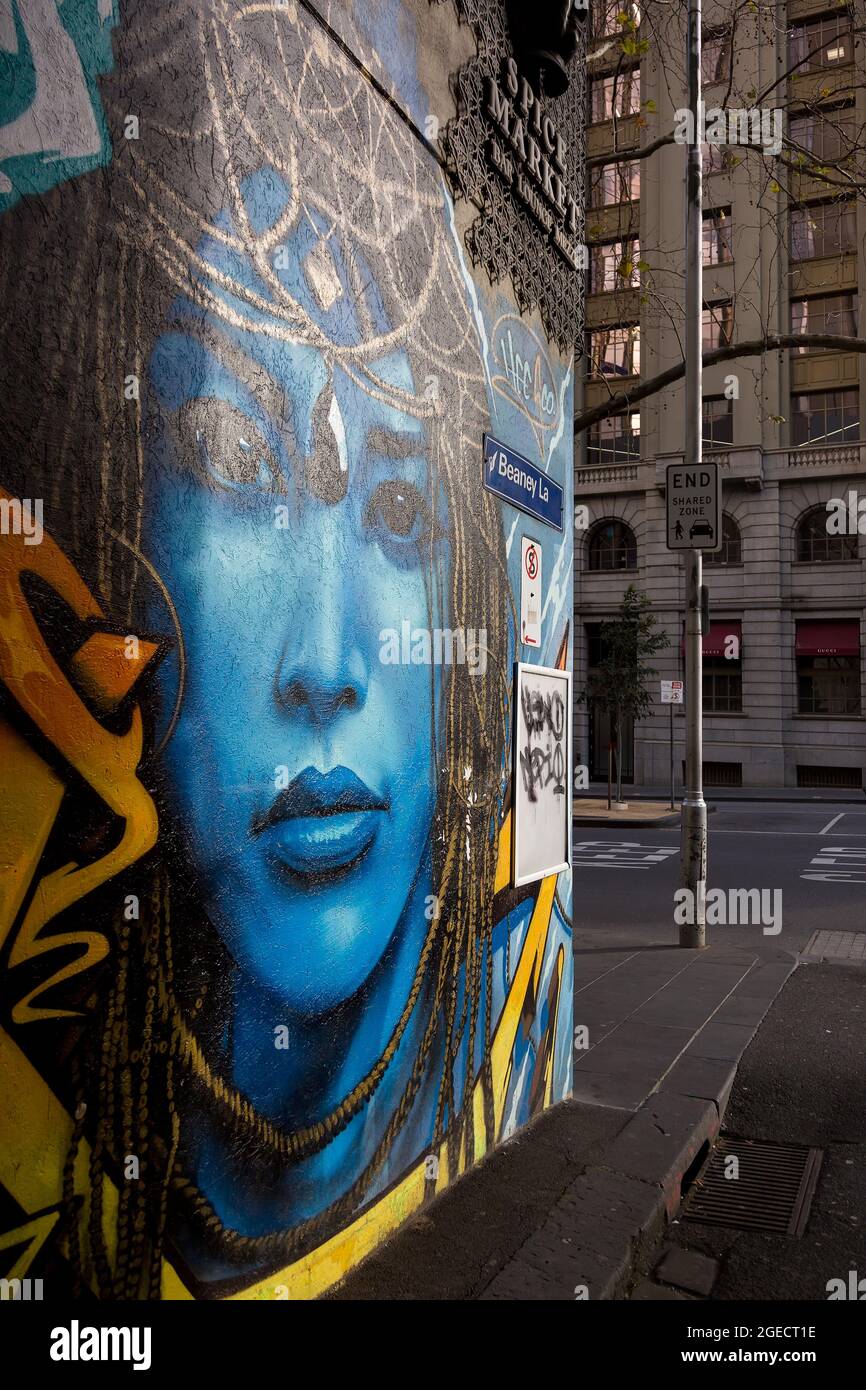 Melbournes murals hi-res stock photography and images - Alamy