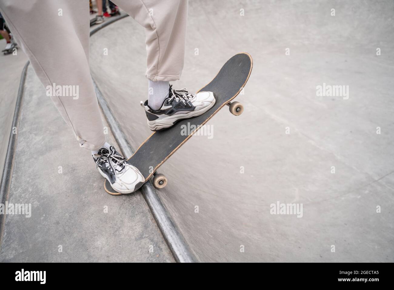 Skate park sneakers person hi-res stock photography and images - Alamy