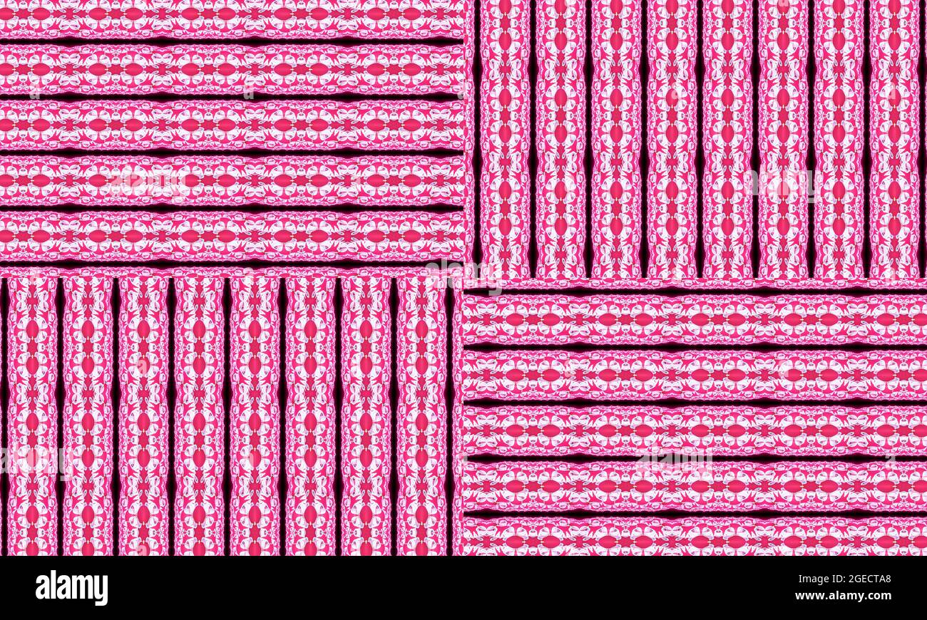 Ethnic pink seamless pattern. Boho abstract textile print. Romantic ...