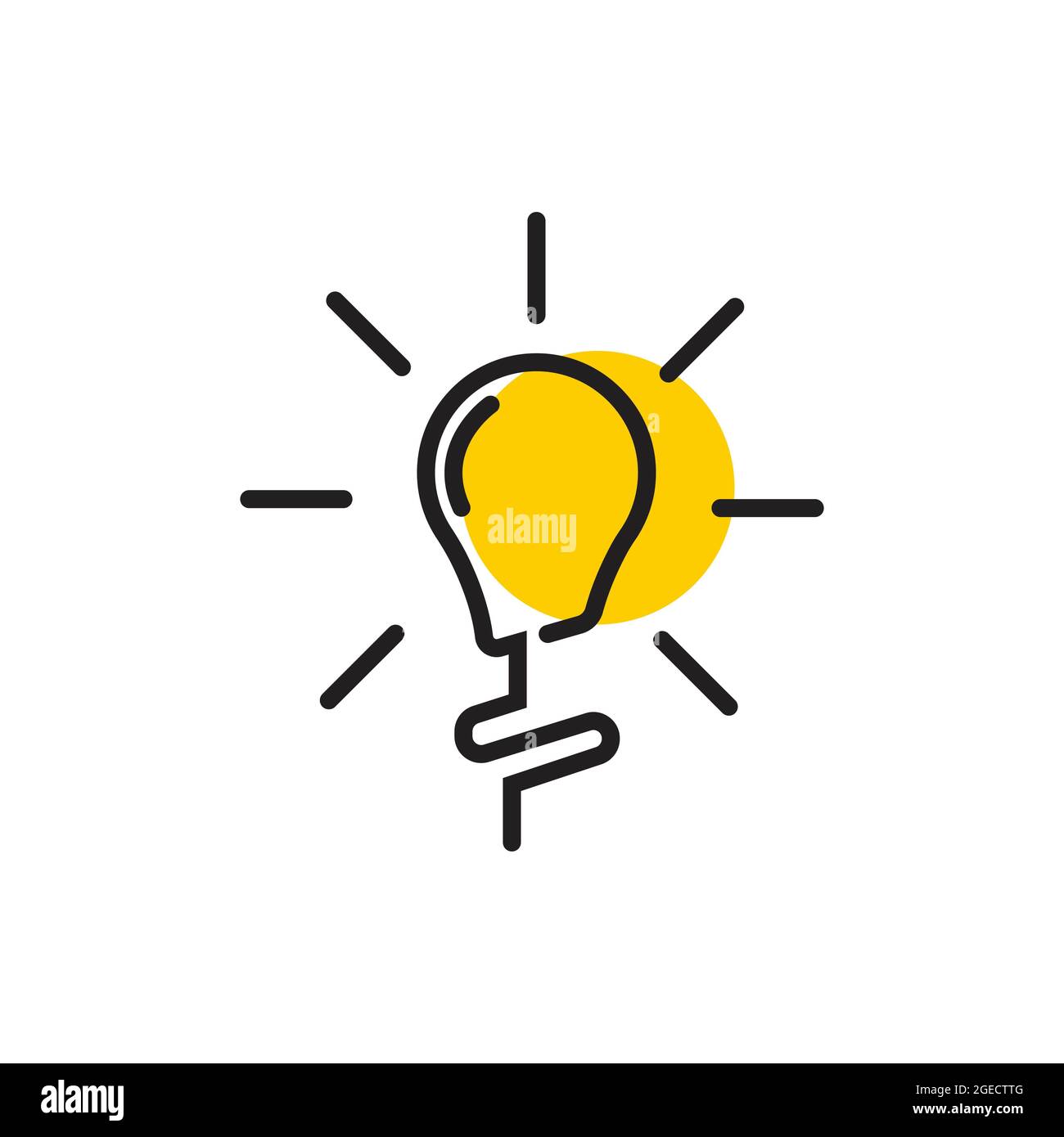 light bulb symbol vector design illustration Stock Photo - Alamy